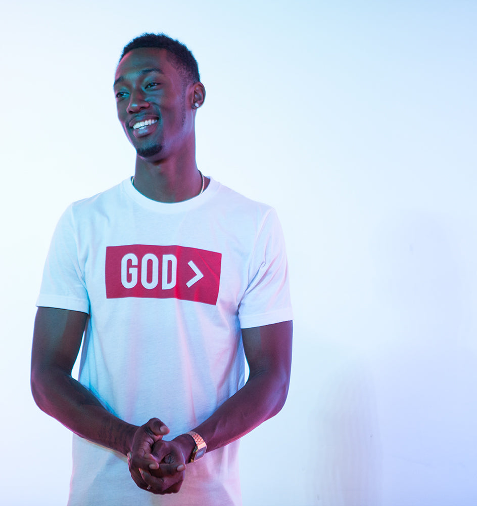 God > White Unisex T-Shirt – Kingdom Native